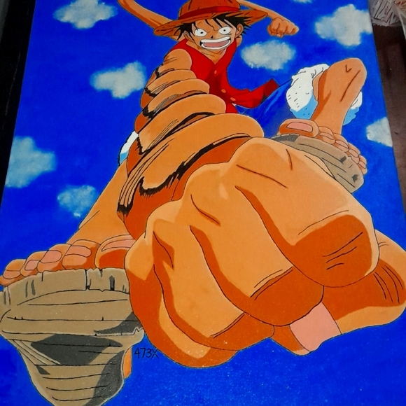 Art | Monkey D Luffy Painting | Poshmark